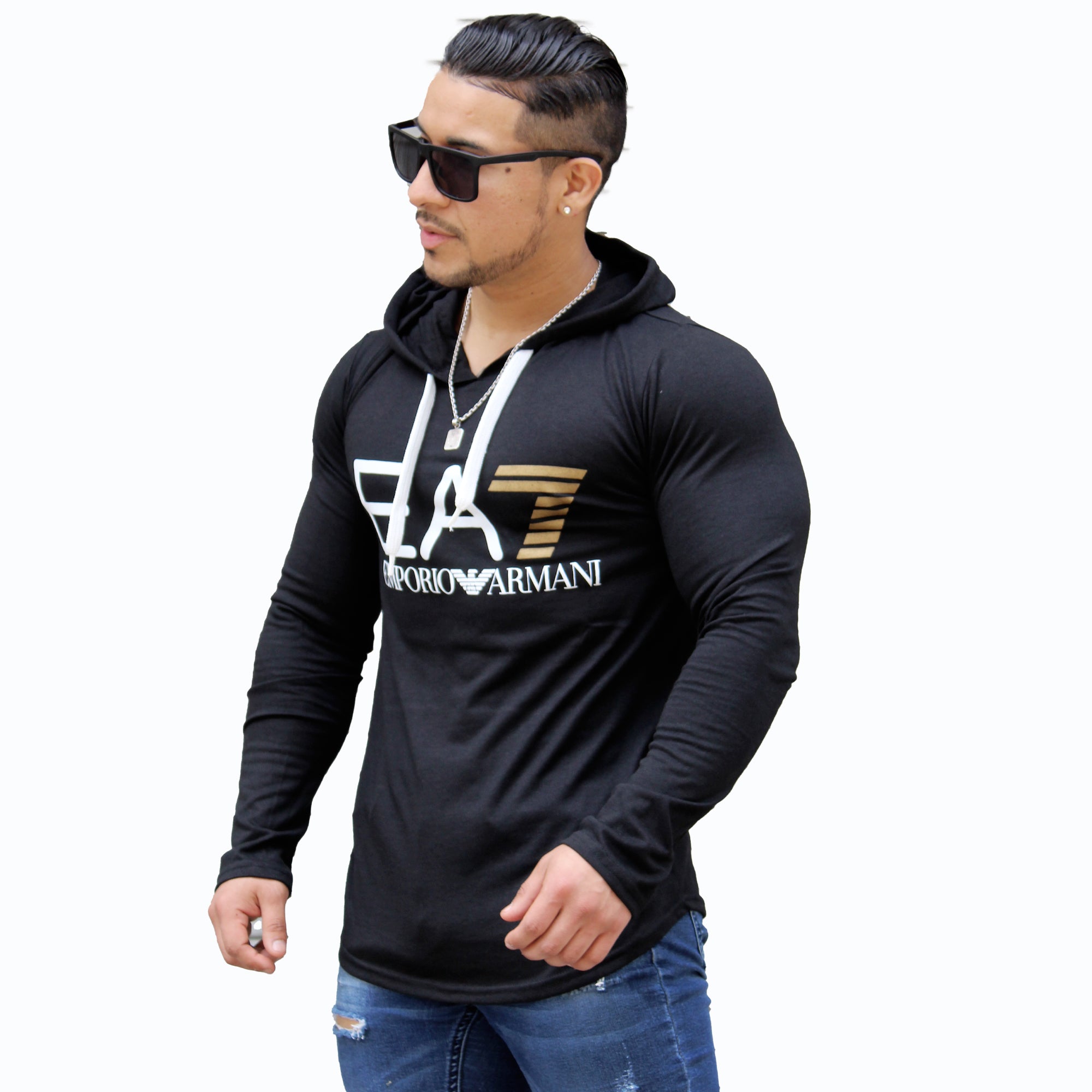 Polera longfit capucha – ADEMAN
